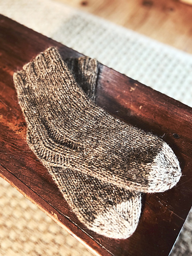 Ravelry: Magic Heel Slipper Socks pattern by Judy Jewell
