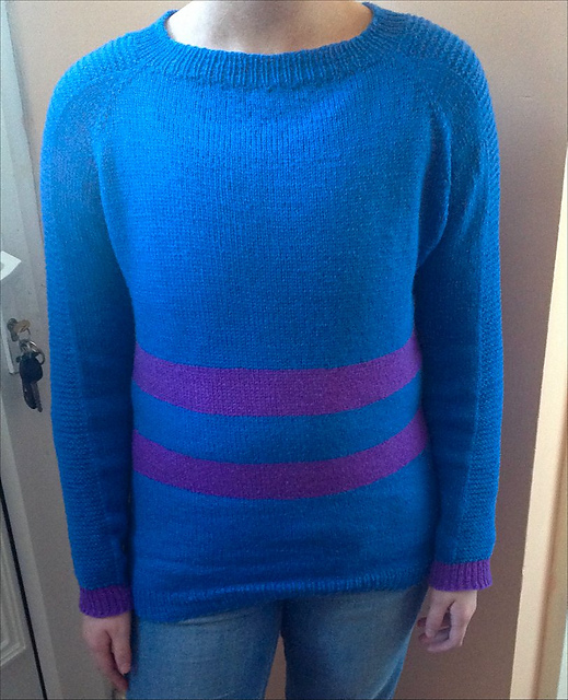 Ravelry: TheCraftyTyke's Blue & Purple Jumper
