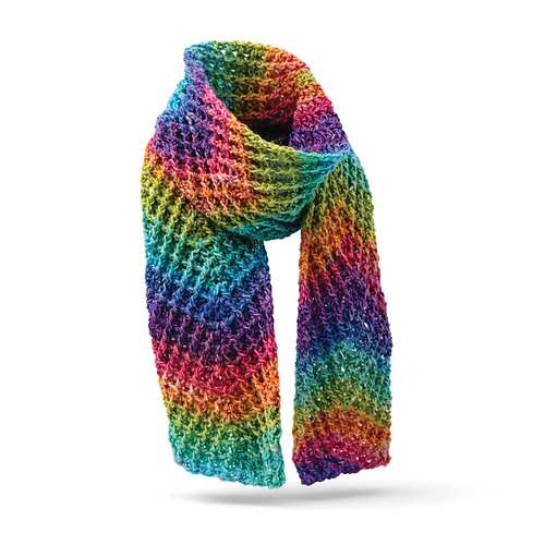Ravelry: Waffle Wedge Scarf pattern by Michael Sellick