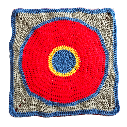 Ravelry: Action Circle of Stars Square pattern by Michael Sellick