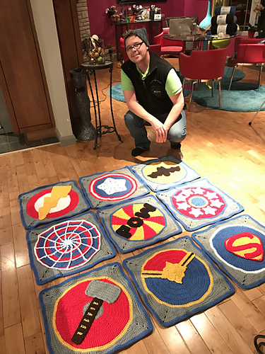 Ravelry: Action Star Square pattern by Michael Sellick