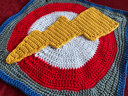 Ravelry: Action Lightning Square pattern by Michael Sellick