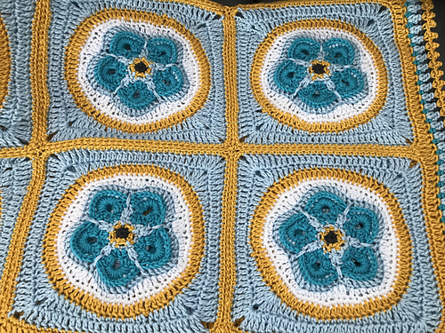 Ravelry: Forget Me Not Afghan pattern by Michael Sellick