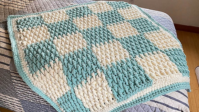 Ravelry: Baby Checker Blanket pattern by Michael Sellick