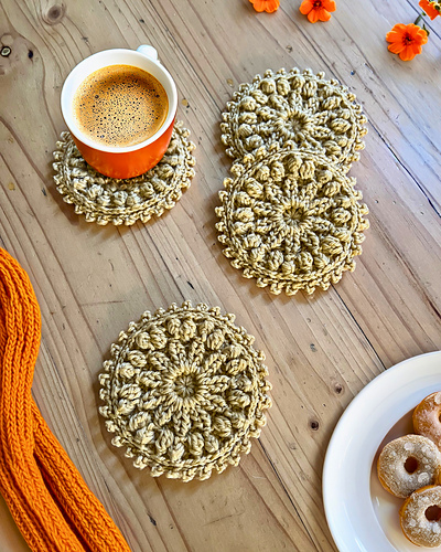 Ravelry: Sunshine Forever Coasters pattern by The Crochet Fix