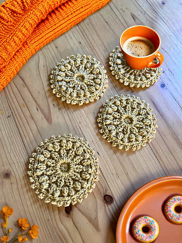 Ravelry: Sunshine Forever Coasters pattern by The Crochet Fix