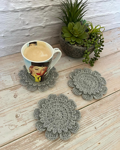Ravelry: Spring Bling Coasters pattern by The Crochet Fix
