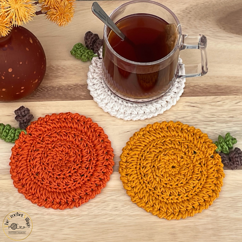 Ravelry: Pumpkin Patch Coasters pattern by The Crochet Village