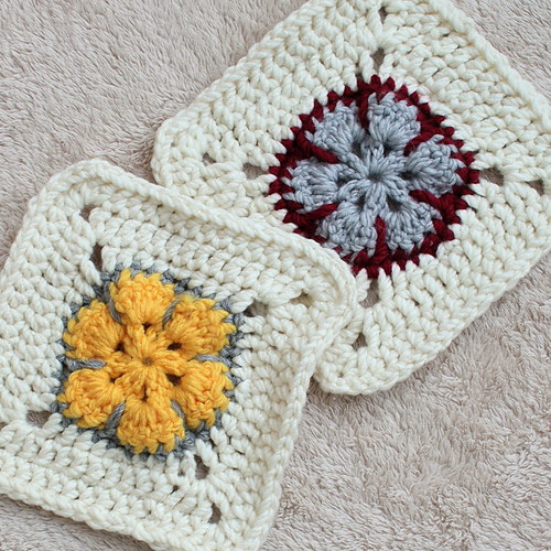 Ravelry: Easy Flower Squares pattern by April Miller