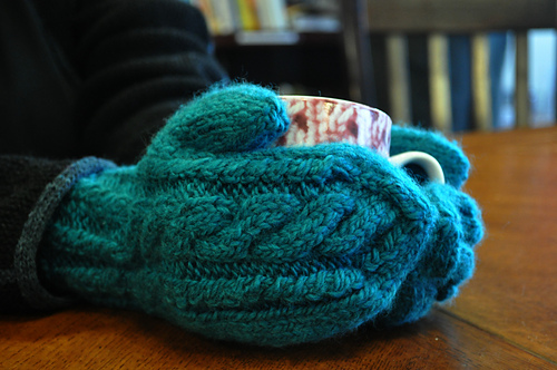 Ravelry: Cabled Mittens pattern by Cathy Smither
