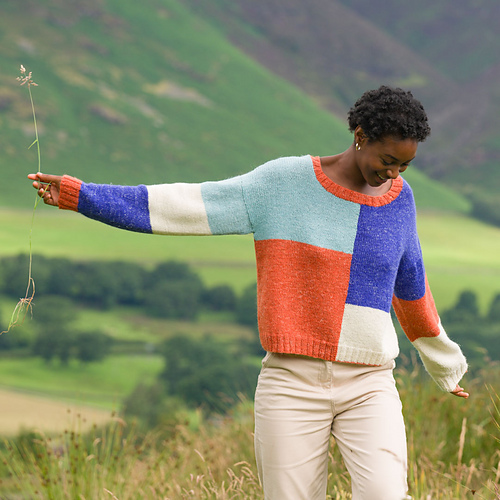 Ravelry: Radiant Panels Pullover pattern by The Fibre Co.