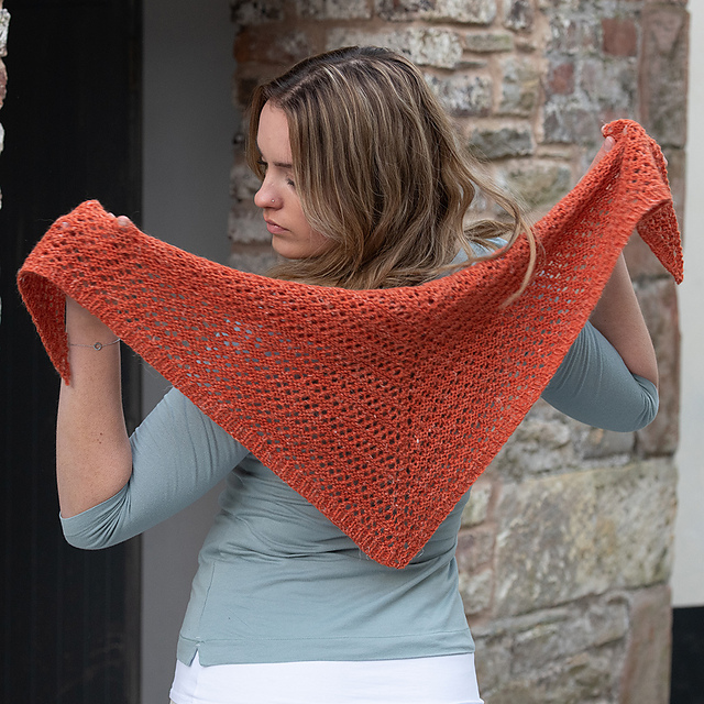 Ravelry: Style-It Eyelet Shawl pattern by Becky Baker