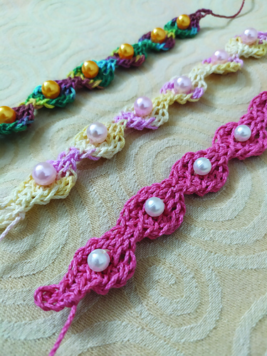 Ravelry: Petal Bracelet pattern by Vimala Vignesh