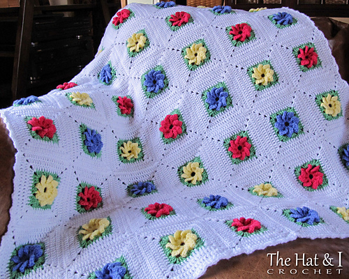 Ravelry: Flower Field pattern by Marken of The Hat & I