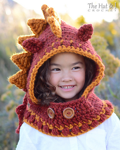 Ravelry: Lucky Dragon Hood & Cowl pattern by Marken of The Hat & I