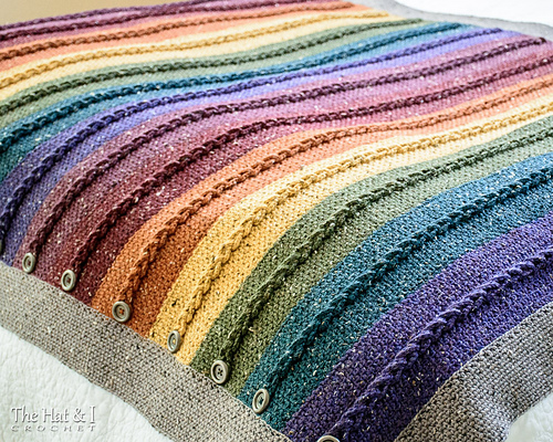Ravelry: Buttons & Braids Blanket pattern by Marken of The Hat & I