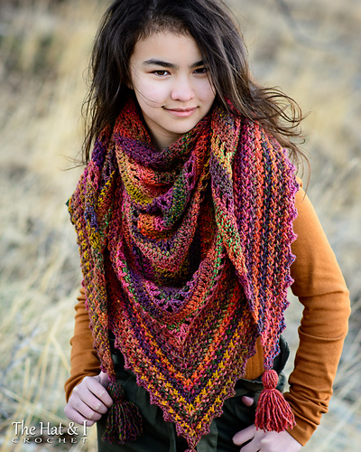Ravelry: Hello Fall Shawl pattern by Marken of The Hat & I