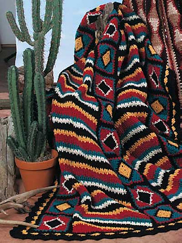 Ravelry: Navajo Diamonds and Stripes pattern by Katherine Eng