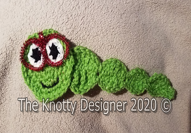 Ravelry: Bookworm Bookmark and Applique pattern by Angel Brandon