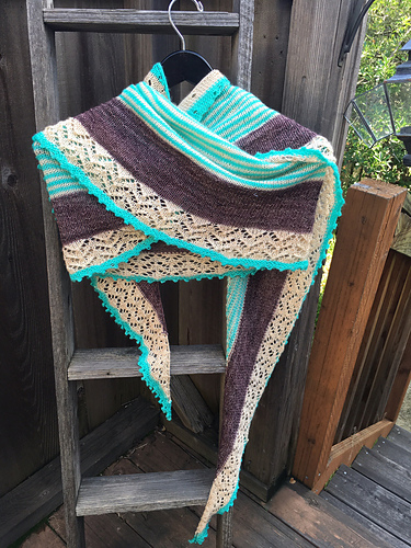Ravelry: 3 Color Cashmere Shawl pattern by Joji Locatelli