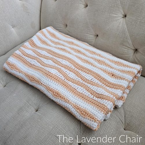 Ravelry: Wavy Creamsicle Blanket pattern by Dorianna Rivelli