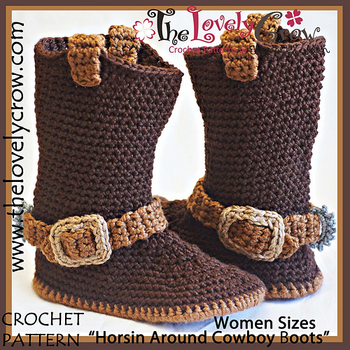 Ravelry: Horsin' Around Cowboy Boots pattern by Elizabeth Alan