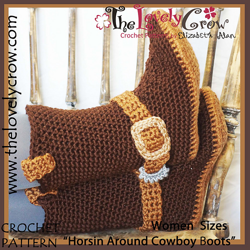 Ravelry: Horsin' Around Cowboy Boots pattern by Elizabeth Alan