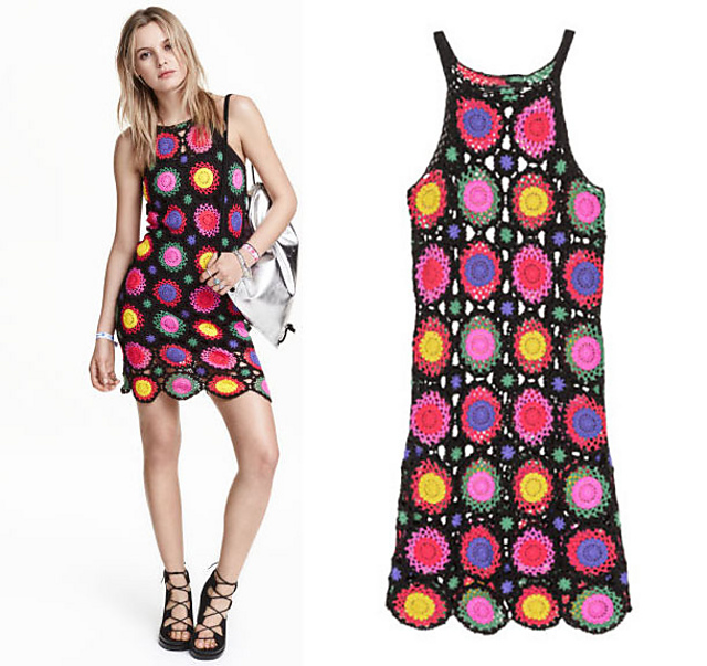 Ravelry: Colorful mini hippie dress pattern by ThePoshCrochet