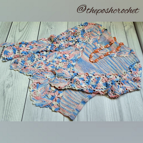 Ravelry: Irish Lace sweater Flora pattern by ThePoshCrochet