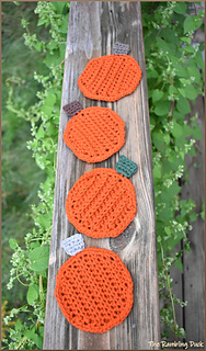 Ravelry: Pumpkin Mug Rug pattern by AE Robinson