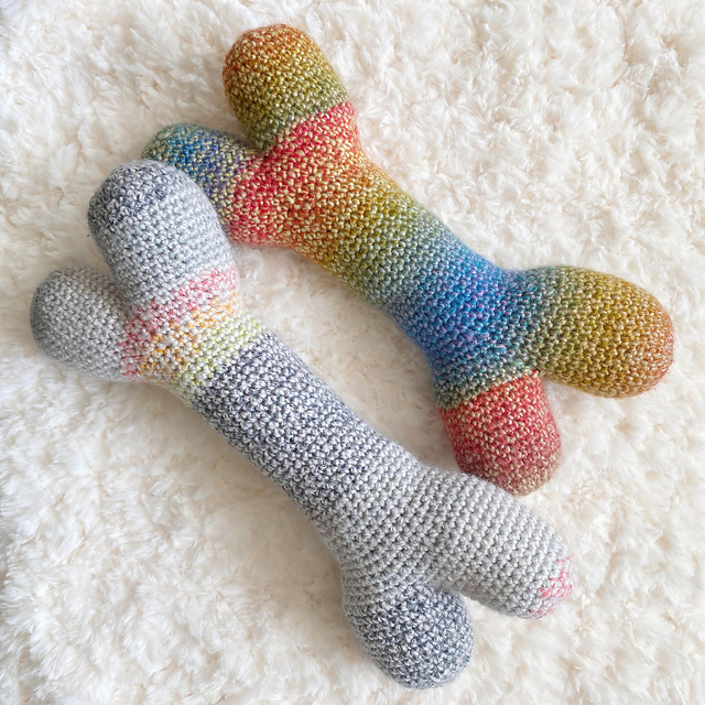 Ravelry: Dog Bone Squeaky Toy pattern by Samantha Goodheart