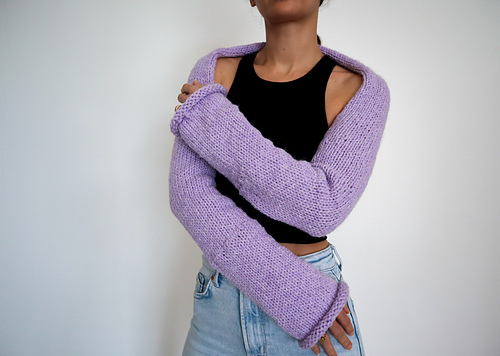 Ravelry: Circular Machine Shrug pattern by Michelle Greenberg