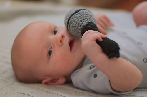 Ravelry: Microphone Amigurumi Rattle pattern by María Cimiano