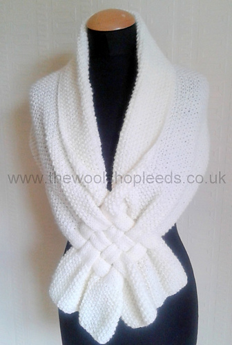 Ravelry: Aran Celtic Knot Shrug pattern by Sue Goldthorpe