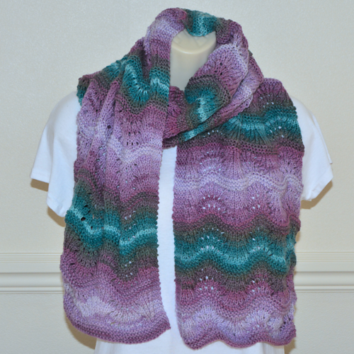 Ravelry: The Rolling Waves Scarf pattern by Marisa Perrin