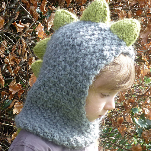 Ravelry: Dinosaur Cowl Hood pattern by The Yarn Genie