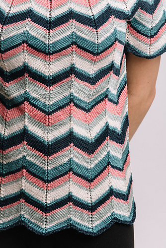 Ravelry: Vivian Chevron Tee pattern by Adrienne Larsen