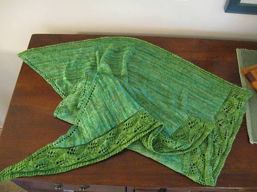 Ravelry: Leaf Press Shawl pattern by Judy Marples