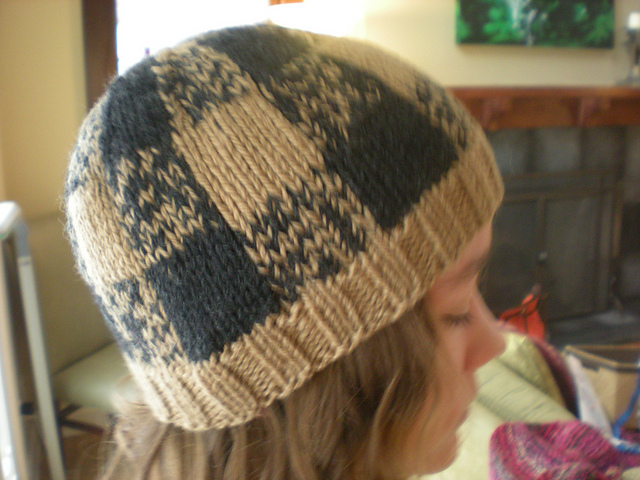 Ravelry: #18 Checkerboard Hat pattern by Theresa Schabes
