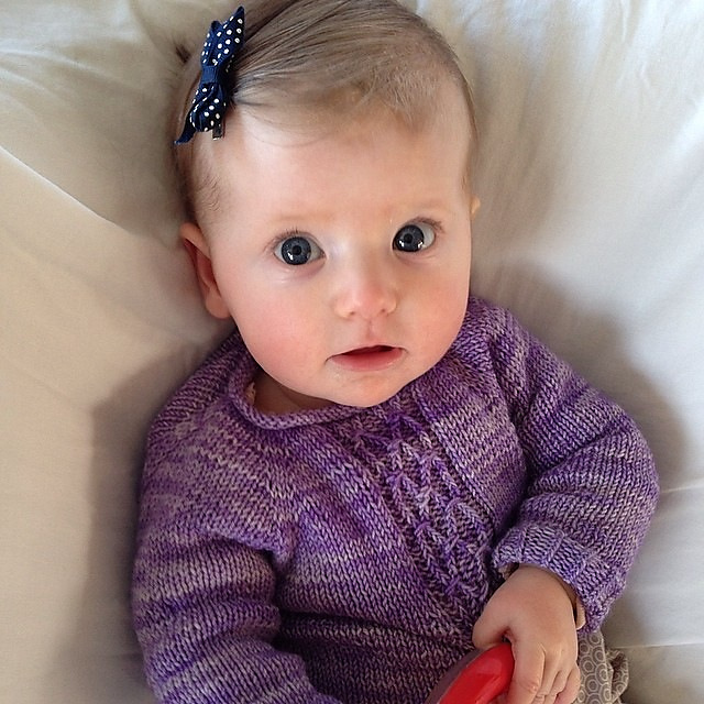 Ravelry: Smocked Baby Sweater pattern by Therese Timpson