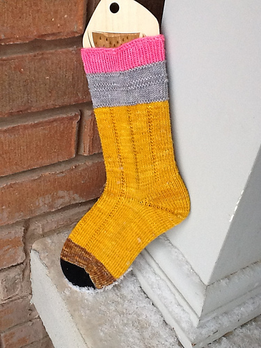 Ravelry: No. 2 Pencil Socks pattern by The Yarn Enabler