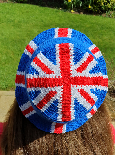 Ravelry: Union Jack Bucket Hat pattern by Harebells Crochet