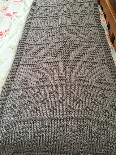 Ravelry: Striped Bed Runner pattern by Knit Sew Make