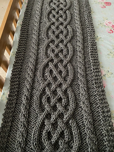 Ravelry: Celtic Cable Bed Runner pattern by Knit Sew Make