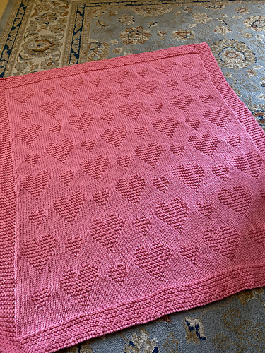 Ravelry: Heart to Heart Blanket pattern by Knit Sew Make