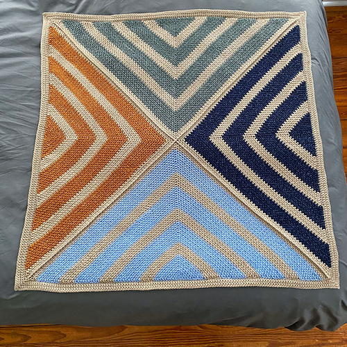Ravelry: Four Triangles Blanket pattern by Dayna Perry