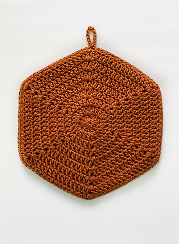 Ravelry: Flower Power Hexagon Potholder pattern by Dayna Perry