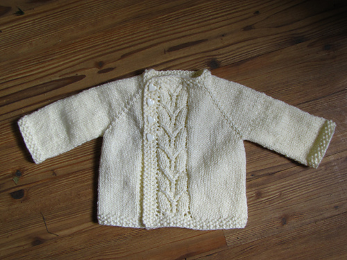 Ravelry: Leaf Love Baby Sweater pattern by Taiga Hilliard