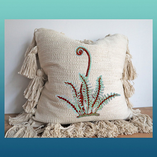 Ravelry: Fern and Fiddlehead Applique pattern by Ellen Dayan