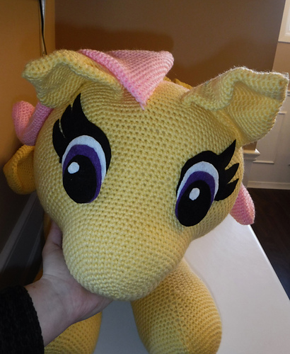 Ravelry: Giant Fluttershy Plushie pattern by Jess Jones